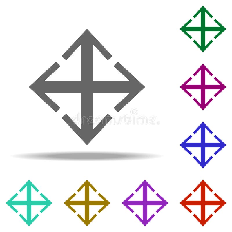 Arrow Direction Icon. Elements of Web in Multi Color Style Icons Stock ...