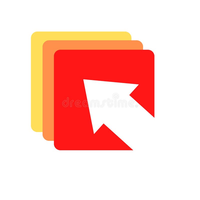 Arrow Direction Logo with 3 Color Layer Suitable for Business Logo ...