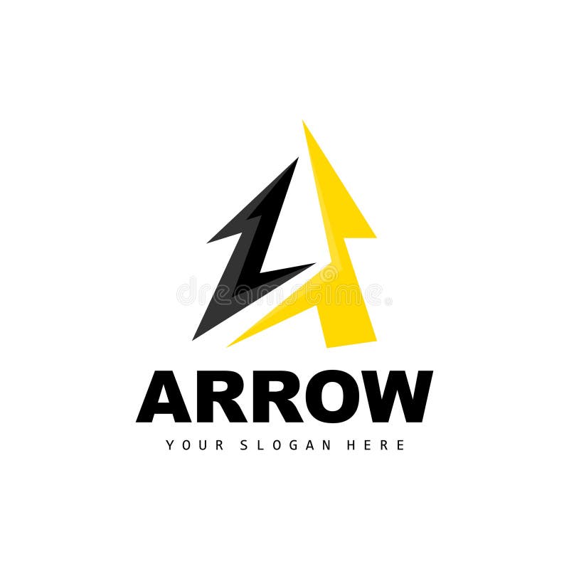 Arrow Direction Logo, Directional Direction Vector Icon, a Letter Model ...
