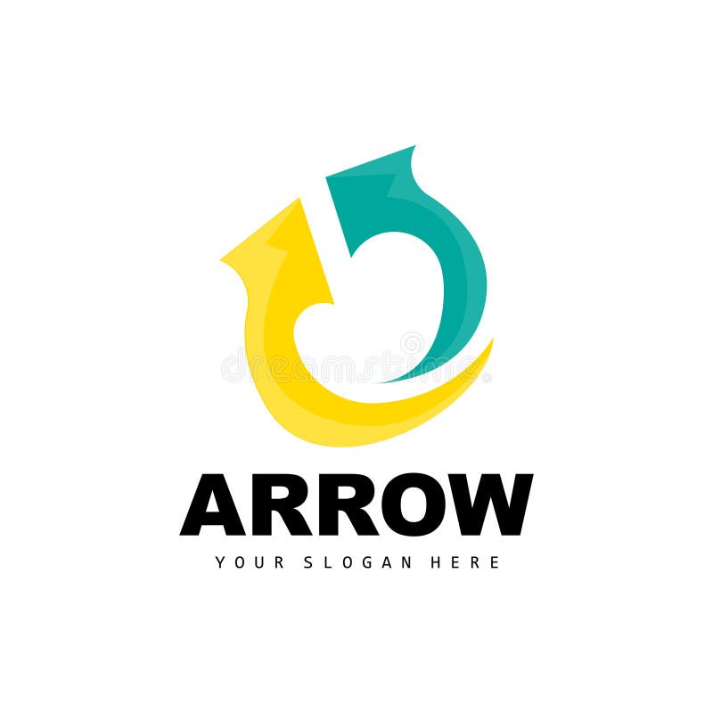 Arrow Direction Logo, Directional Direction Vector Icon, a Letter Model ...