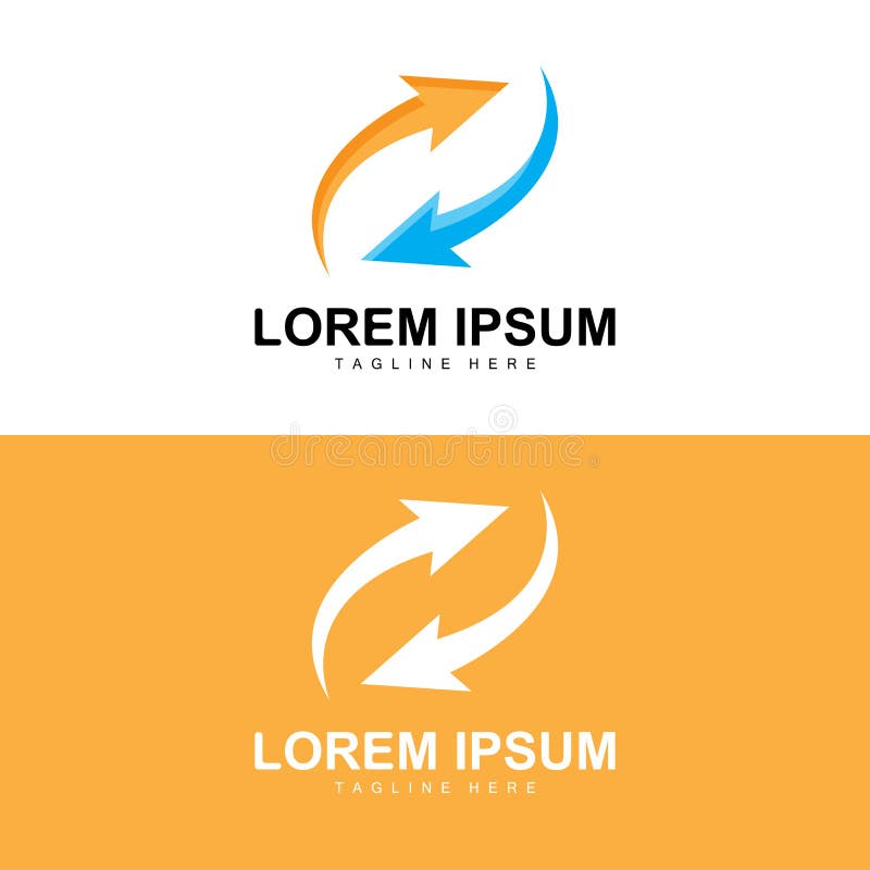 Arrow Direction Logo, Road Sign Design, Brand Design Vector Stock ...