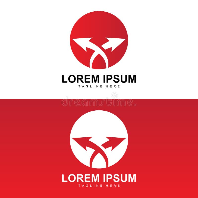 Arrow Direction Logo, Road Sign Design, Brand Design Vector Stock ...