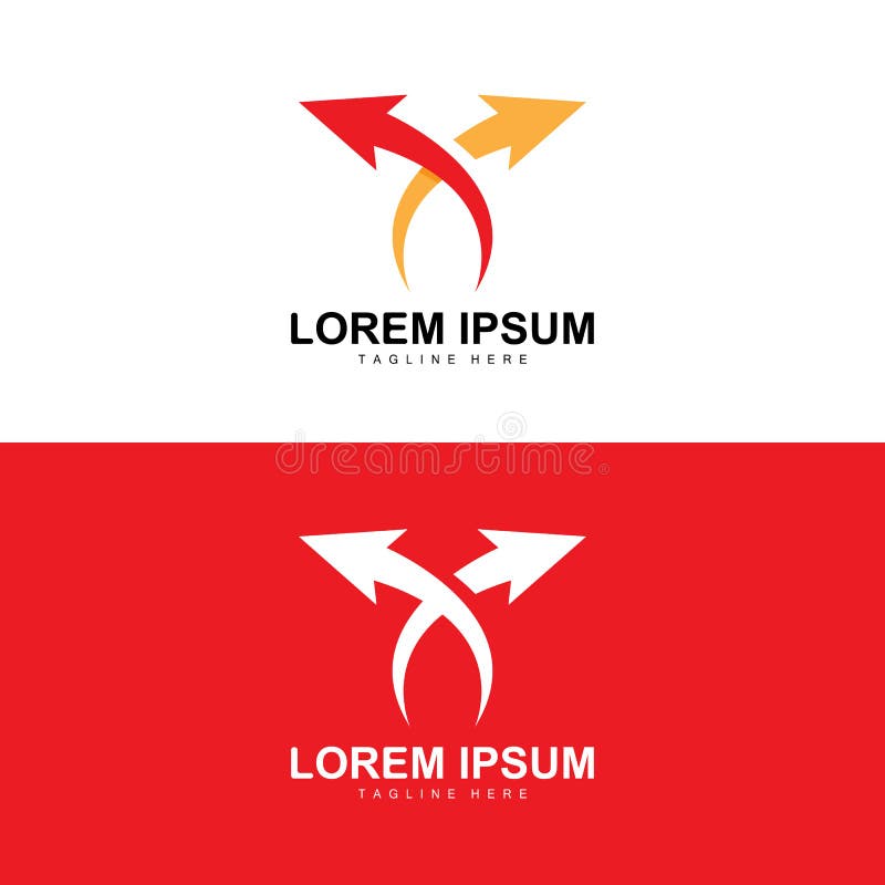 Arrow Direction Logo, Road Sign Design, Brand Design Vector Stock ...