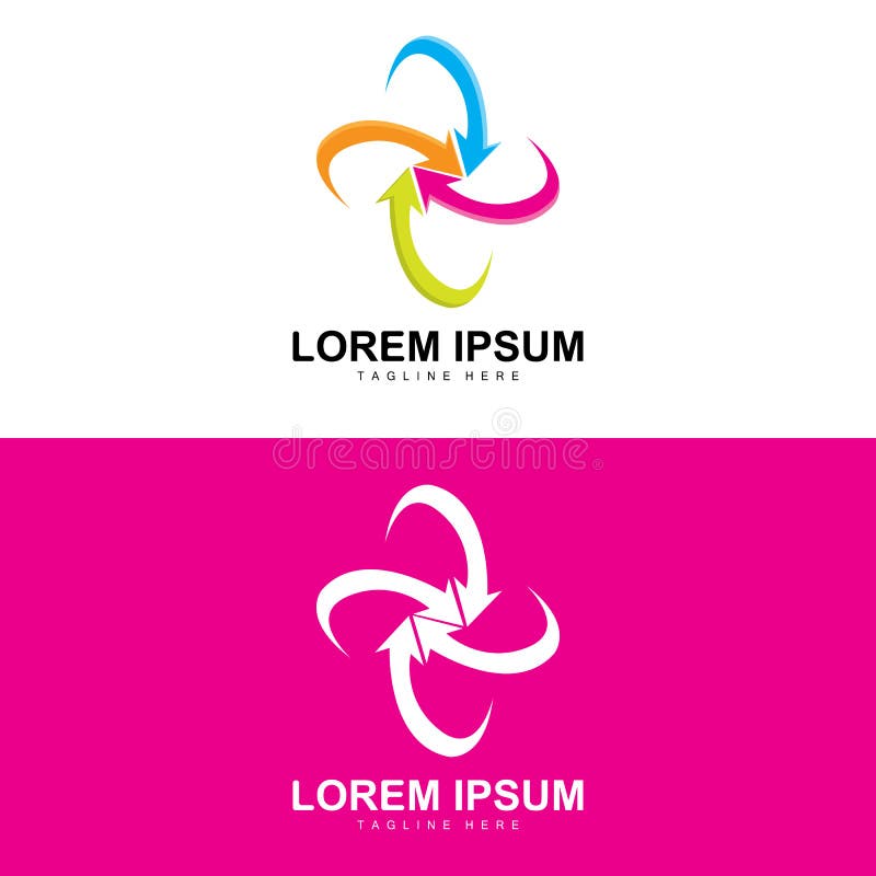 Arrow Direction Logo, Road Sign Design, Brand Design Vector Stock ...