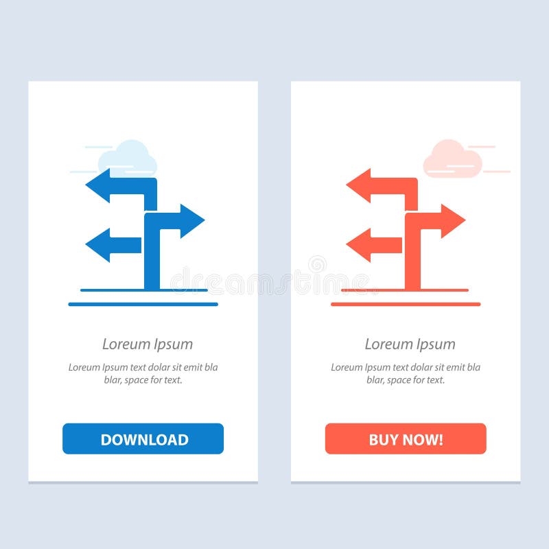 Arrow, Direction, Navigation Blue and Red Download and Buy Now Web ...