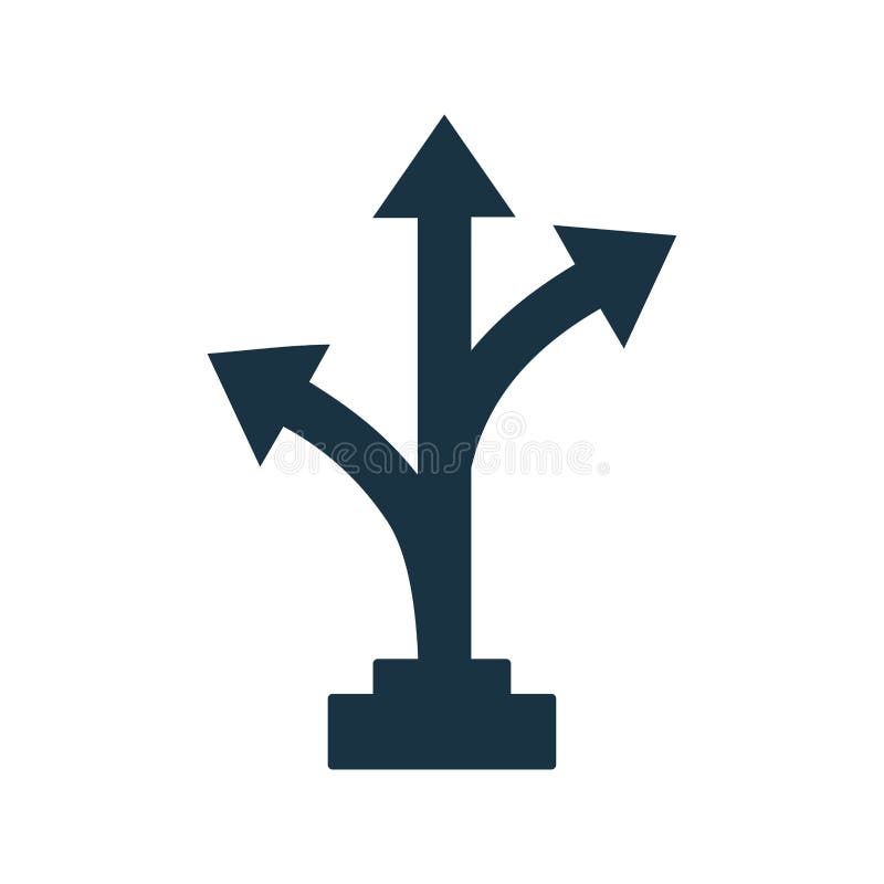 Arrow, Direction, Path Icon Design Stock Vector - Illustration of shape ...