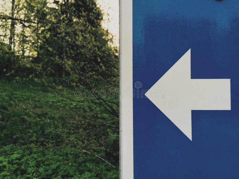 Arrow stock image. Image of direction, road, forest, sign - 54540753
