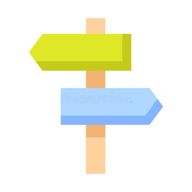 Arrow Direction Sign Travel Single Isolated Icon with Flat Style Stock ...