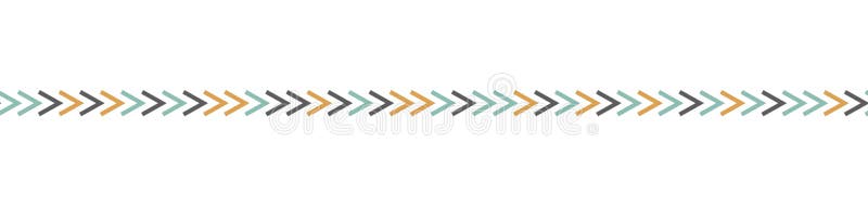 Arrow Directional Pattern Border Design. Vector Illustration Decorative ...