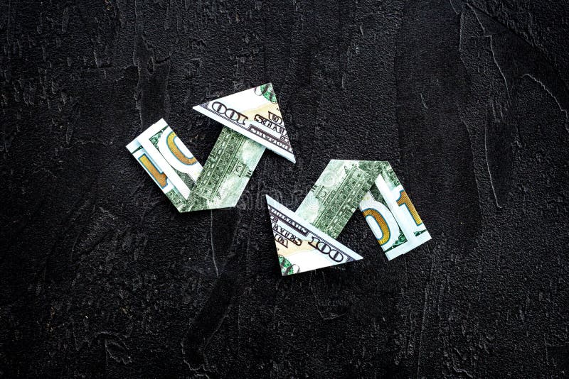 Arrow of Dollar Chart - Currency Trading Concept Stock Photo - Image of ...