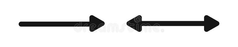 Arrow and Double Arrow Icons. Next, Look Here, Two Sides Symbols Stock ...