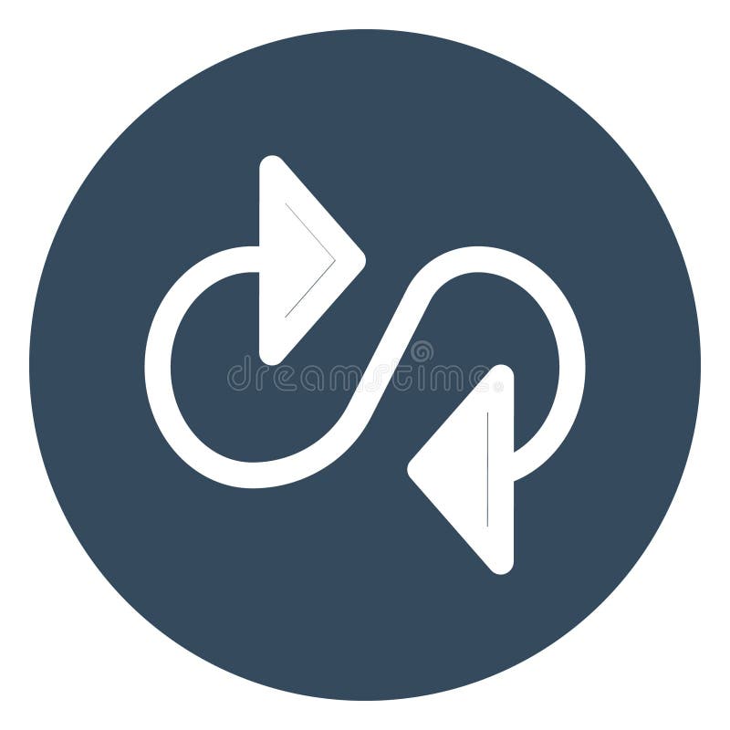 Arrow, Double Isolated Vector Icon Which Can Be Easily Modified or ...