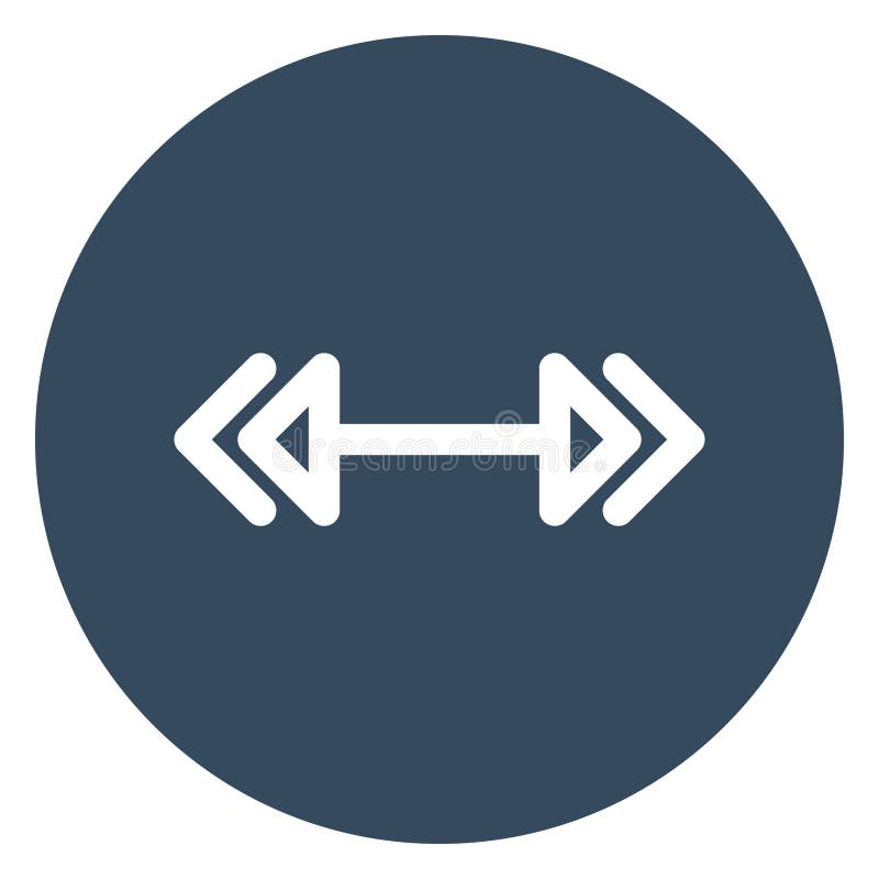 Arrow, Double Isolated Vector Icon Which Can Be Easily Modified or ...