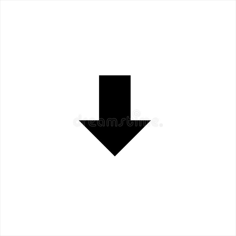 Arrow. Down Arrow Image Icon. Flat Down Style Arrow. Down Arrow ...