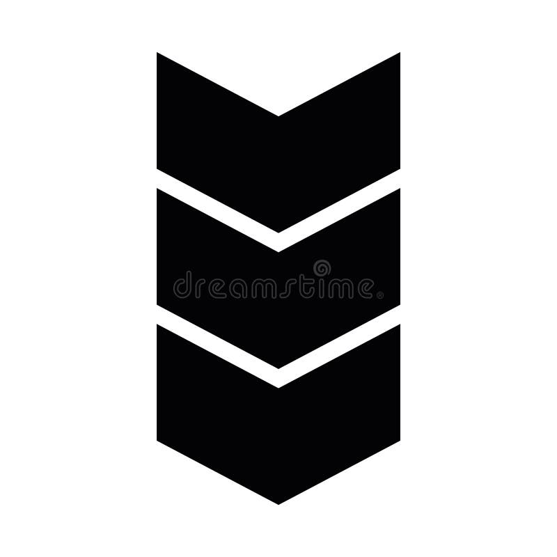 Arrow down symbol stock vector. Illustration of indicator - 197079730