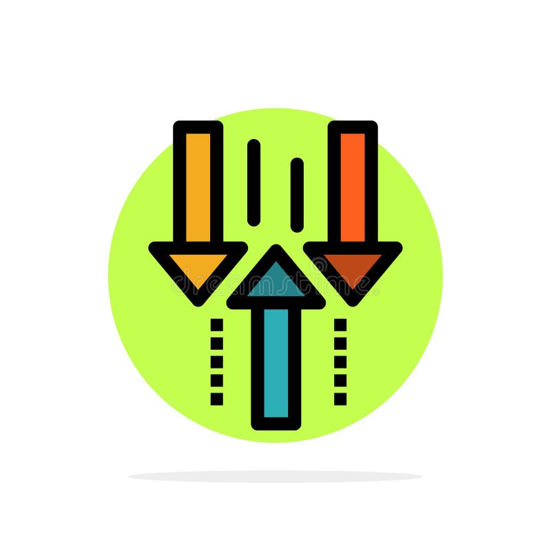 Arrow, Down, Up, Upload, Download Abstract Circle Background Flat Color ...