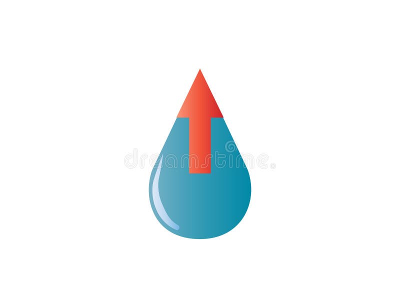Arrow, Drop Water, Eco Icon. Vector Illustration. Stock Vector ...