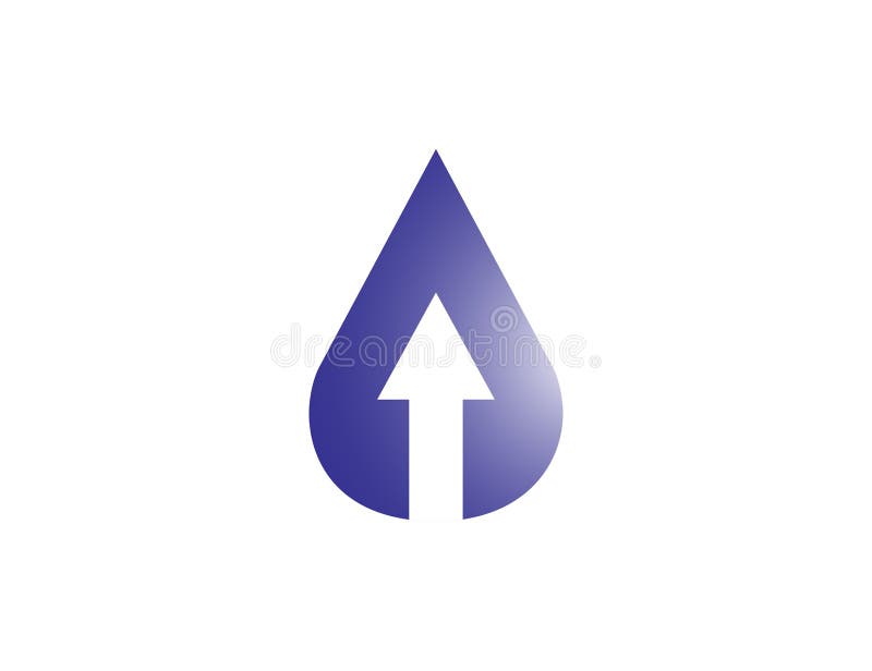 Arrow, Drop Water, Eco Icon. Vector Illustration. Stock Vector ...