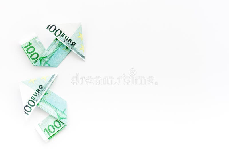 Arrow of Euro Chart - Currency Trading Concept Stock Photo - Image of ...