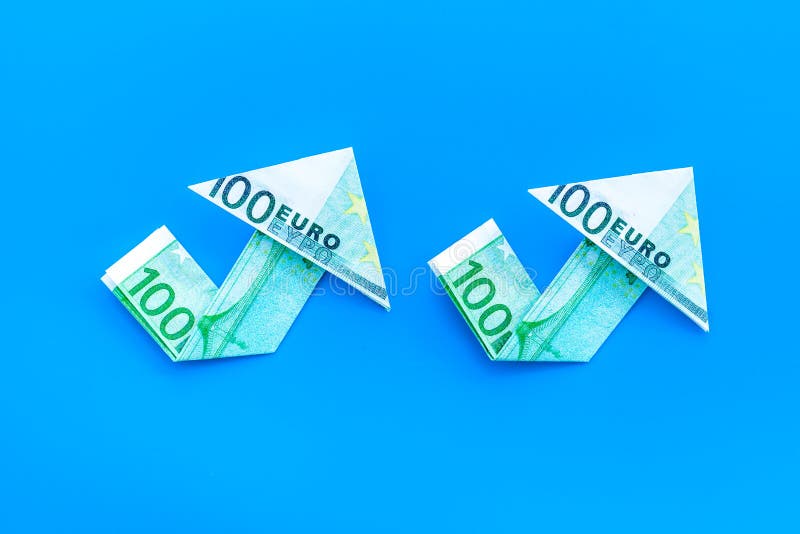 Arrow of Euro Chart - Currency Trading Concept Stock Photo - Image of ...