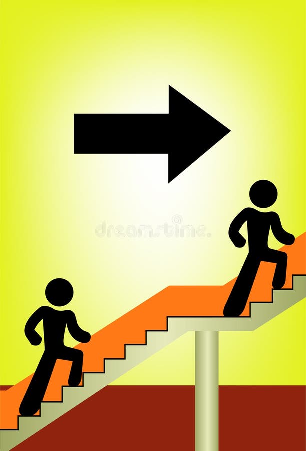 Opposite Adjectives Down and Up Stock Vector - Illustration of ...