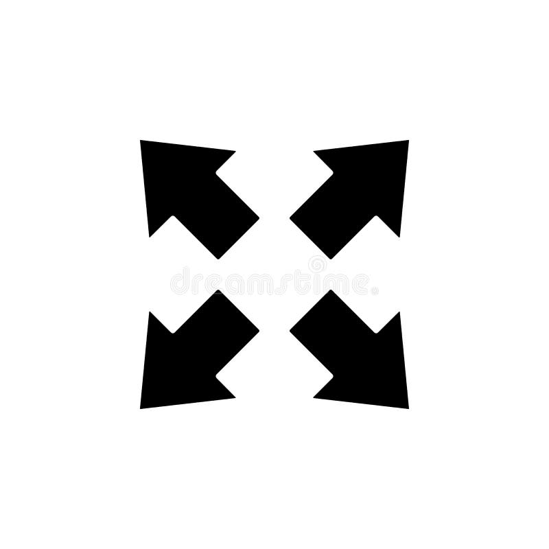 Arrow Expand Icon. Simple Pointer Icons for Ui and Ux, Website or ...