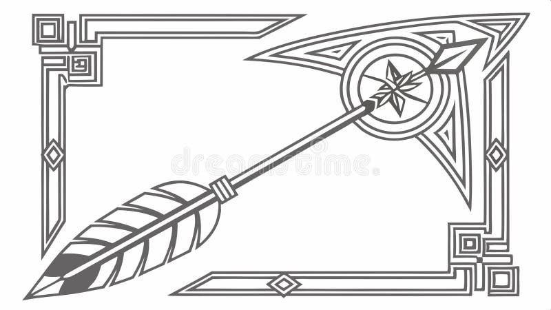 Arrow with Feathers Illustration, Archery, Hunting, Target, Direction ...