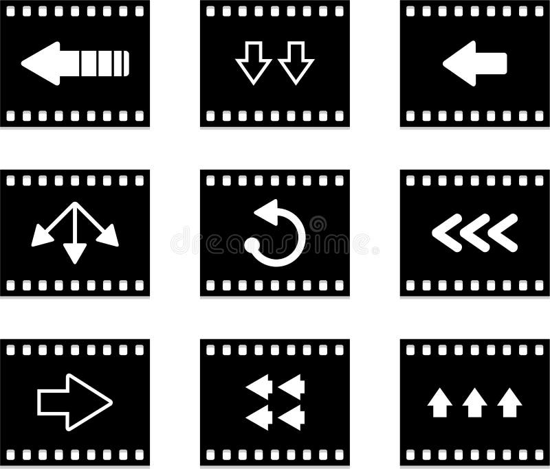 Arrow film stock illustration. Illustration of media, design - 6043818