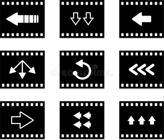 Arrow film stock illustration. Illustration of media, design - 6043818