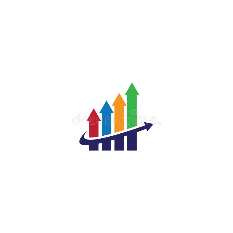Arrow finance vector icon stock illustration. Illustration of graph ...