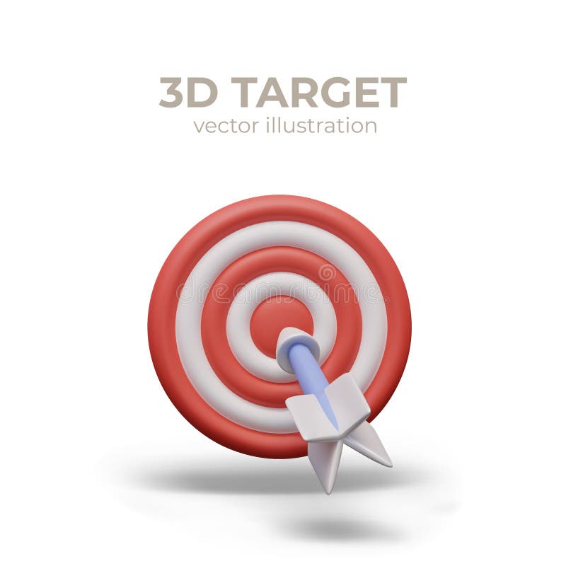 Arrow Flies into Center of Target. Challenge Accepted Stock Vector ...