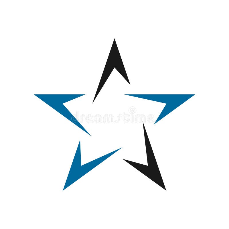 Arrow that Formed Star Logo Concept Stock Vector - Illustration of ...