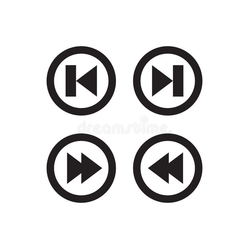 Skip Icon Vector Sign and Symbol Isolated on White Background, Skip ...