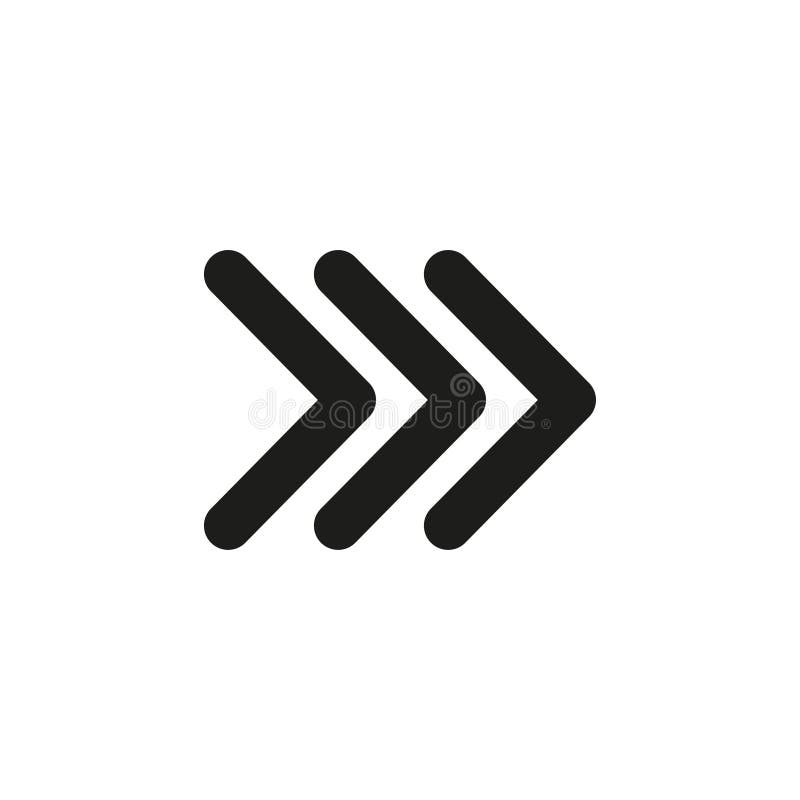 Arrow, Forward Icon. Vector Illustration, Flat Design Stock ...