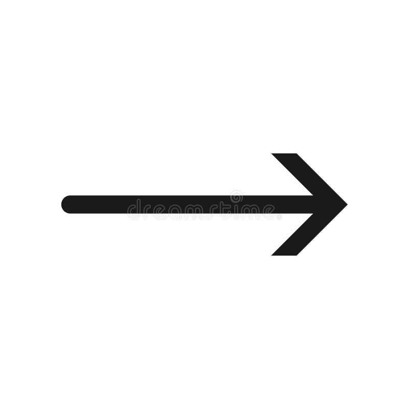 Arrow, Forward Icon. Vector Illustration, Flat Design Stock ...