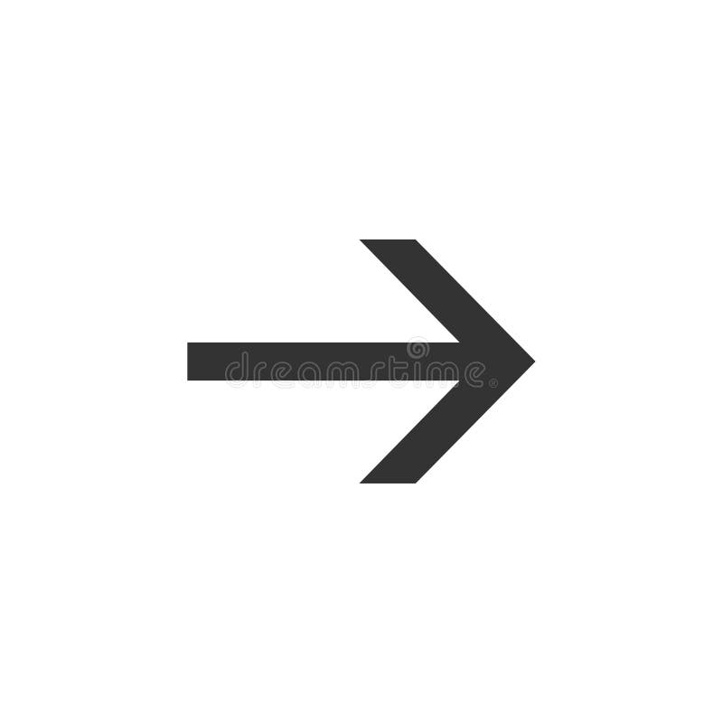 Arrow, Forward Icon. Vector Illustration, Flat Design Stock ...