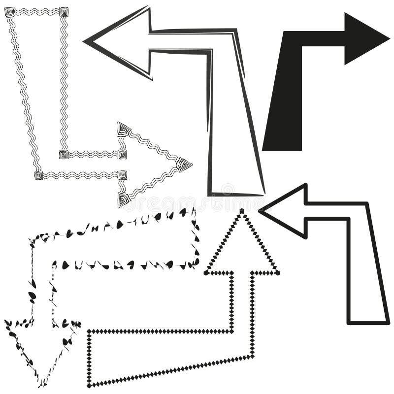 Arrow Frame Collection. Decorative Arrow Designs. Various Artistic ...