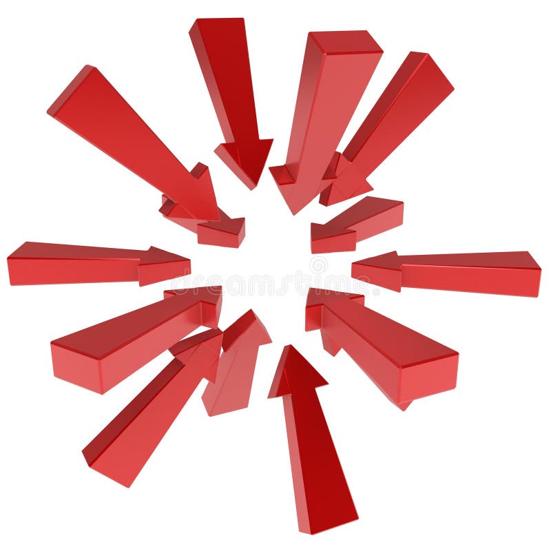 Gathering Point Sphere Arrows Stock Illustrations – 3 Gathering Point ...