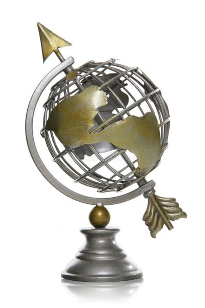 Arrow through Globe stock photo. Image of stand, global - 2980290