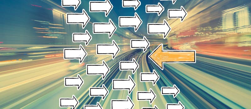 Going Opposite Direction Stock Illustrations – 118 Going Opposite ...