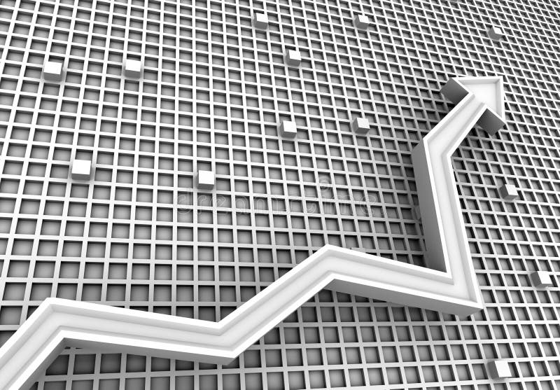 Arrow Going Up stock illustration. Illustration of diagram - 7072781