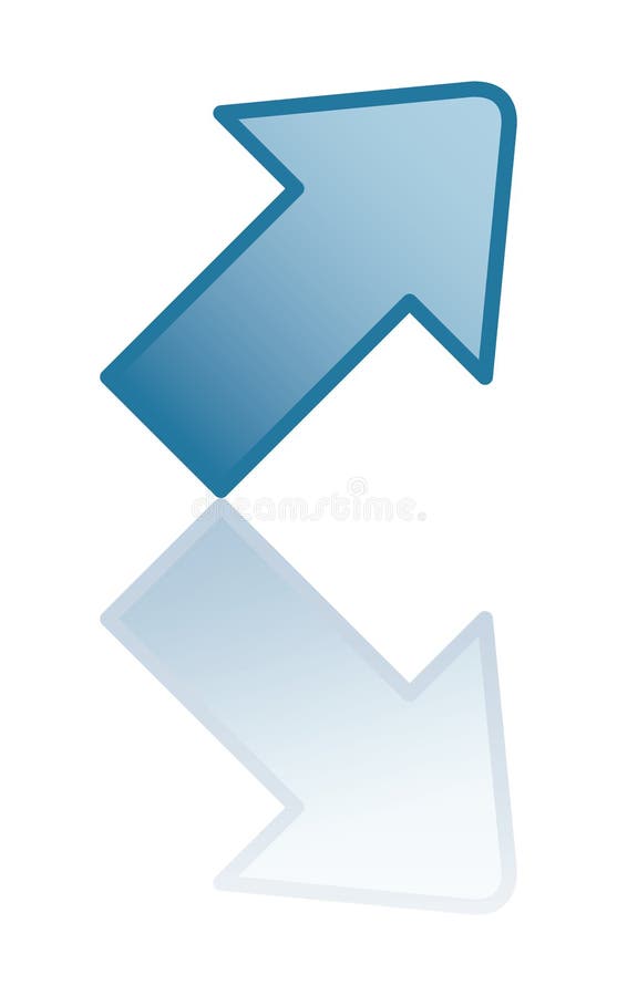 Arrow going up icon stock vector. Illustration of flat - 238792563
