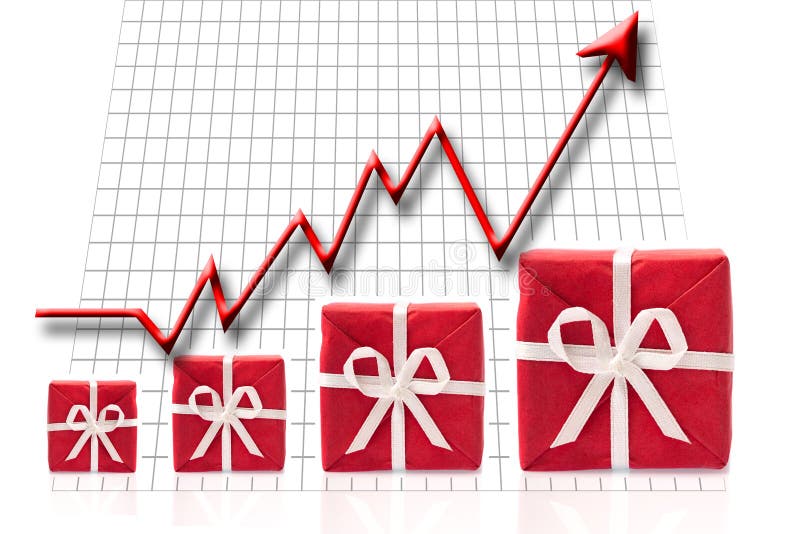 Arrow Going Up, Success and Reward Concept Stock Image - Image of data ...