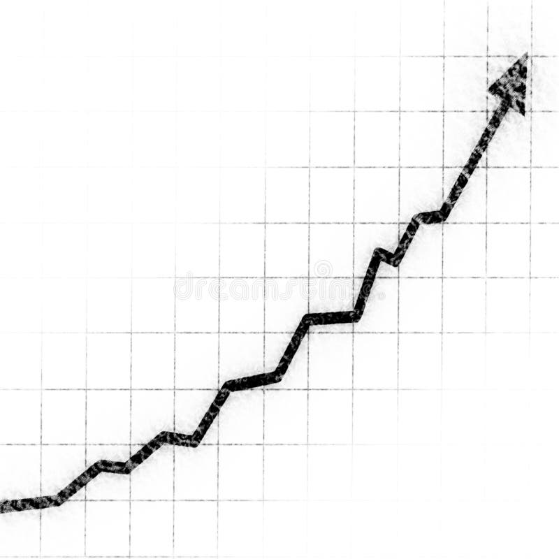 Arrow graph stock illustration. Illustration of finance - 10113805