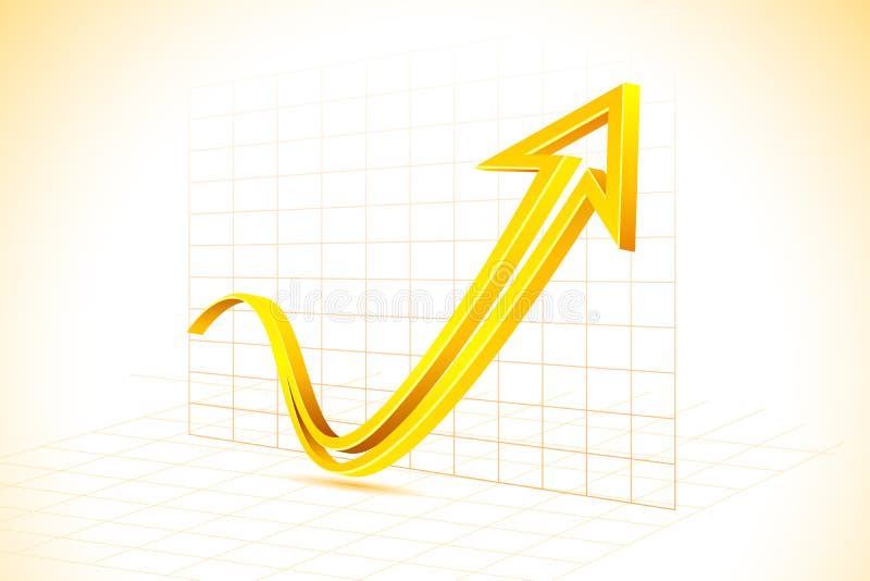 Arrow on Graph stock vector. Illustration of profit, icon - 20222070