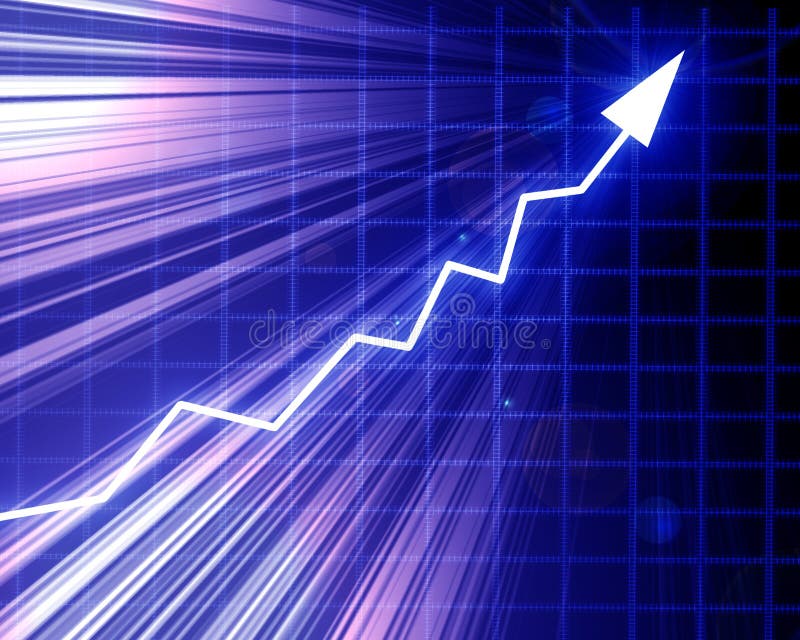 Arrow graph going down stock illustration. Illustration of profit - 3094220