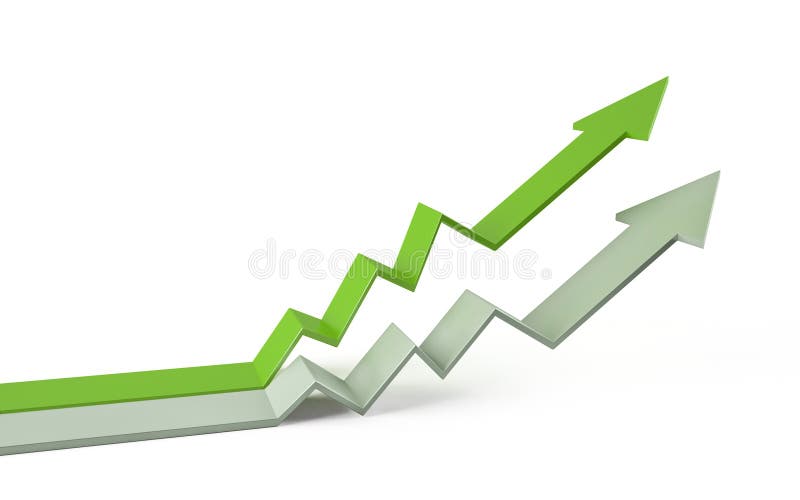 Graph Grow Arrow 3d Stock Illustrations – 6,193 Graph Grow Arrow 3d ...