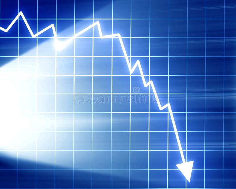 Graph going down stock illustration. Illustration of calculation - 8261578