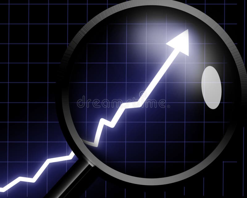 Arrow graph going up stock illustration. Illustration of company - 4050441