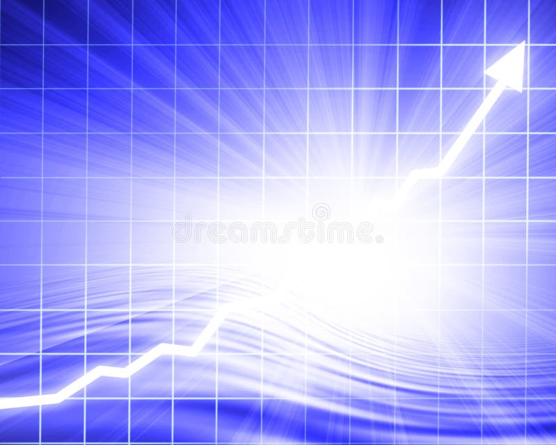 Arrow graph going up stock illustration. Illustration of growth - 4118985